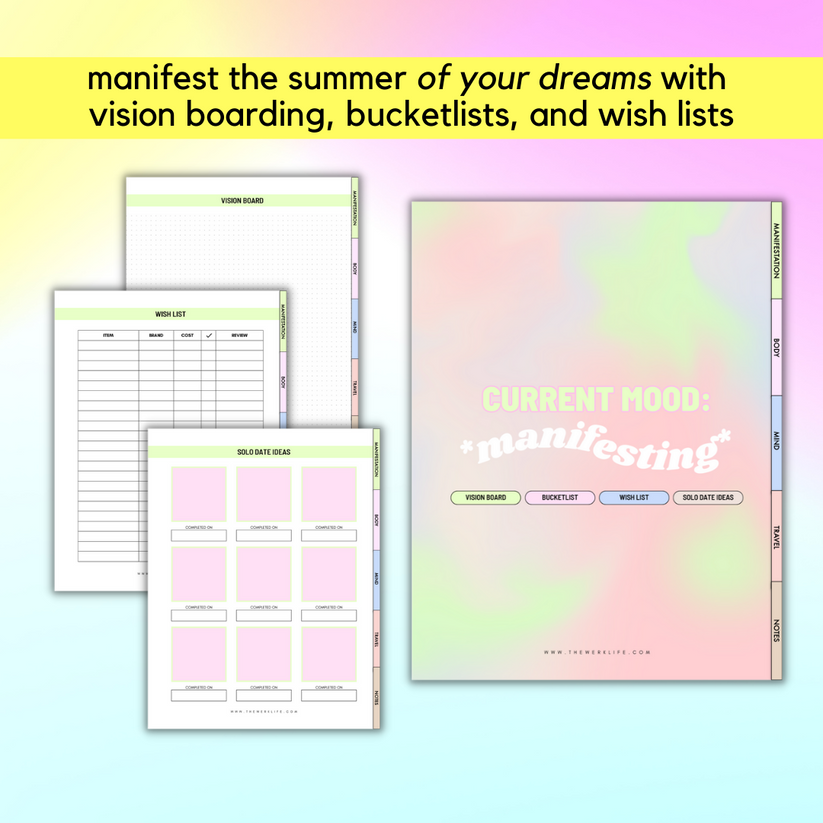 The Summer Girlie Planner (Digital) – The WERK LIFE