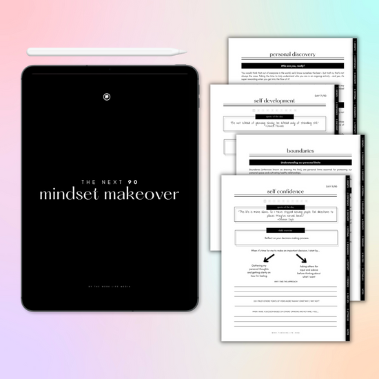 Digital Planner: 90 Day Mindset Makeover Workbook – The WERK LIFE