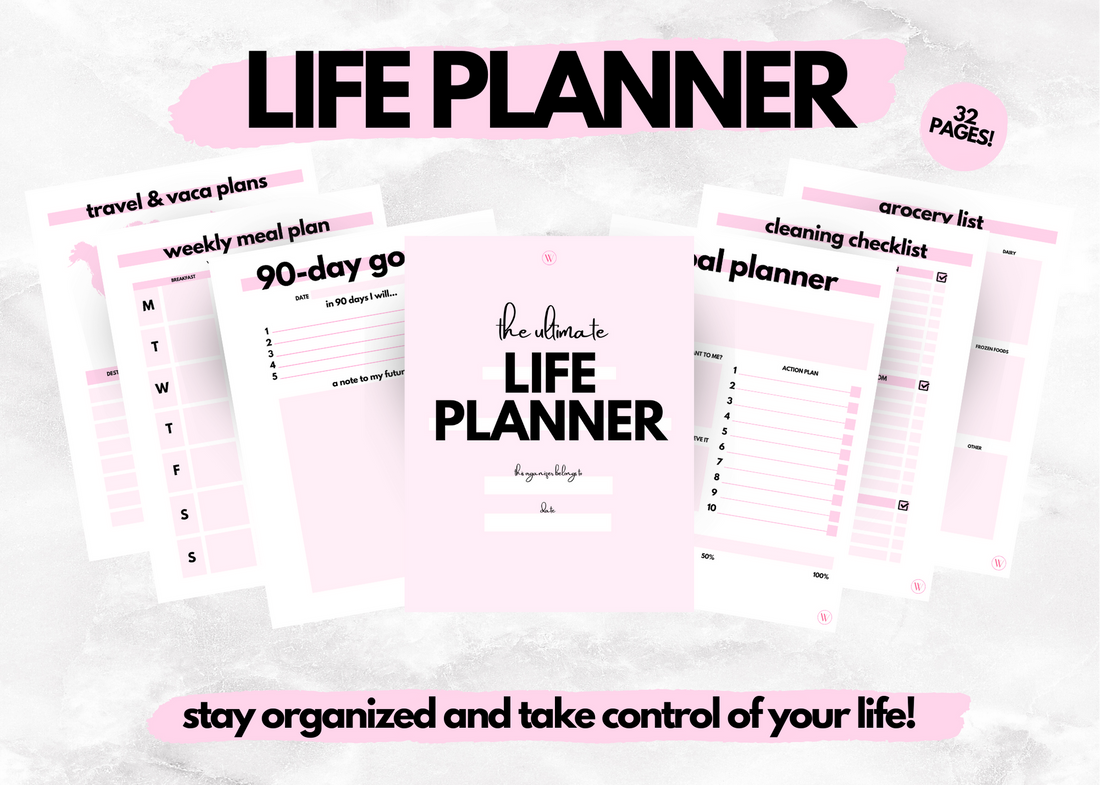 The Ultimate Life Planner | Printable Planner, Life Organizer & Planner ...