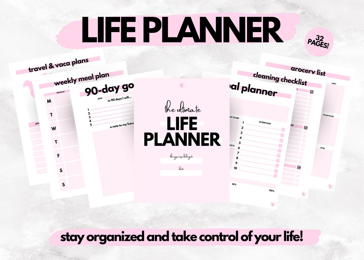 The Ultimate Life Planner | Printable Planner, Life Organizer & Planner ...