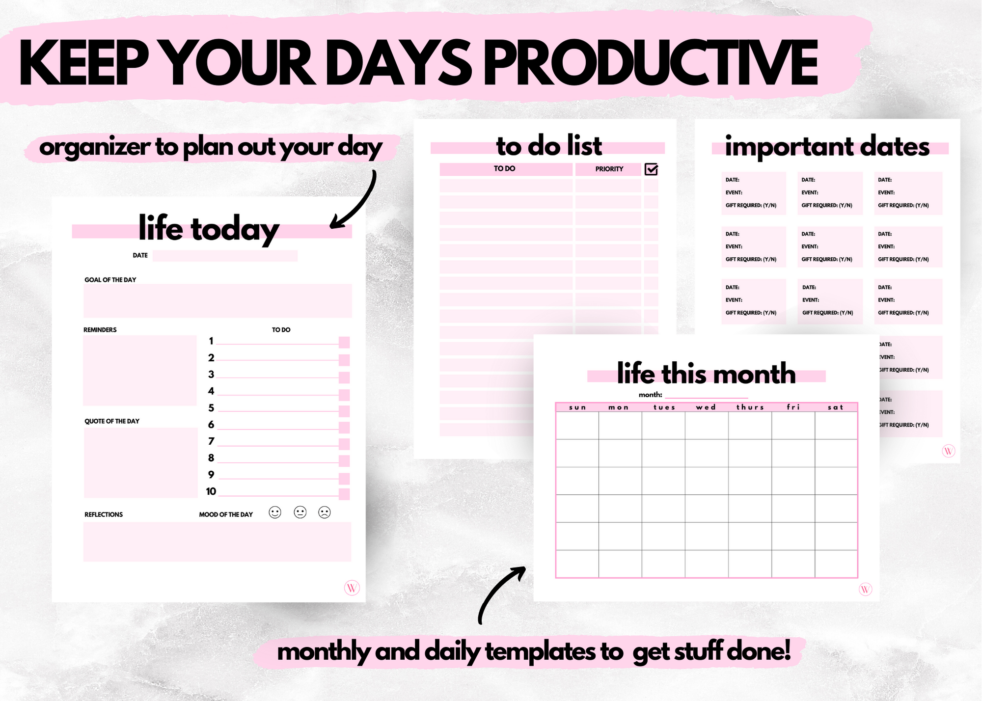 The Ultimate Life Planner | Printable Planner, Life Organizer & Planner ...